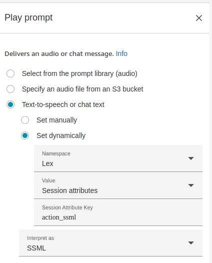 Amazon Connect: Enable SSML replies from Cognigy.AI – Cognigy.AI Help ...